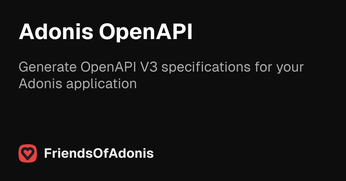 Getting Started | Friends Of Adonis