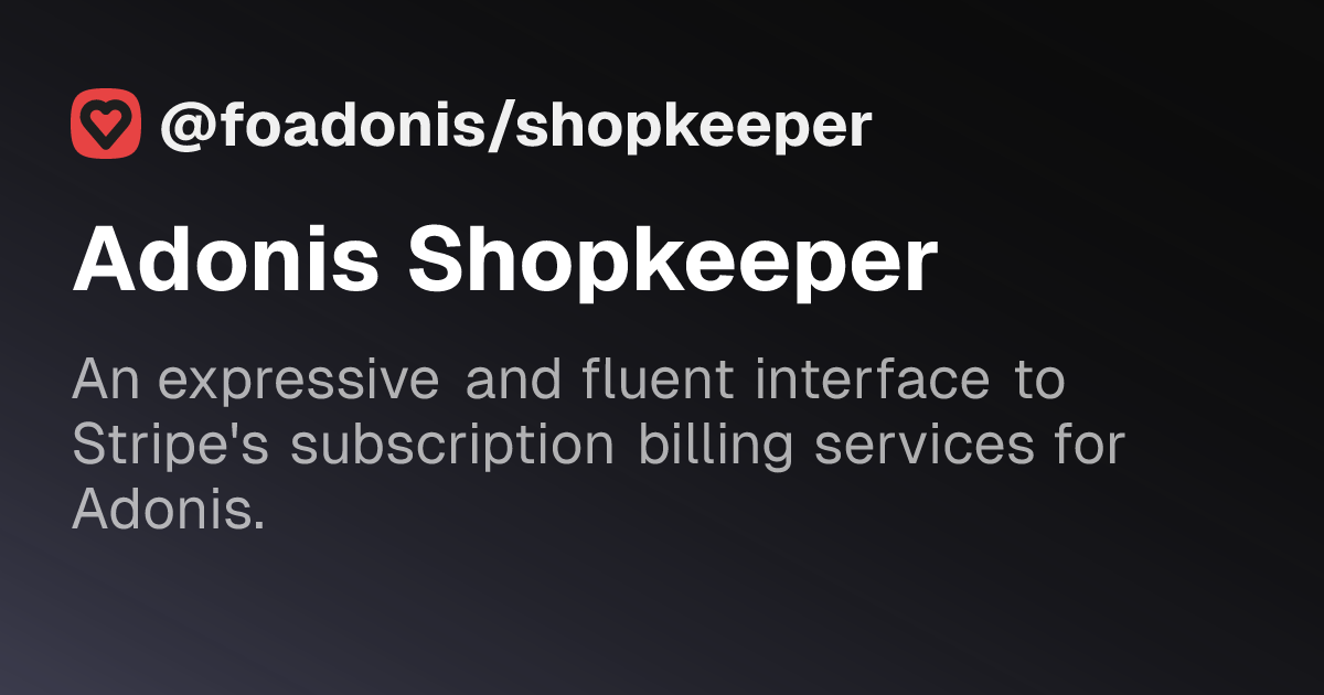 Getting Started | Friends Of Adonis